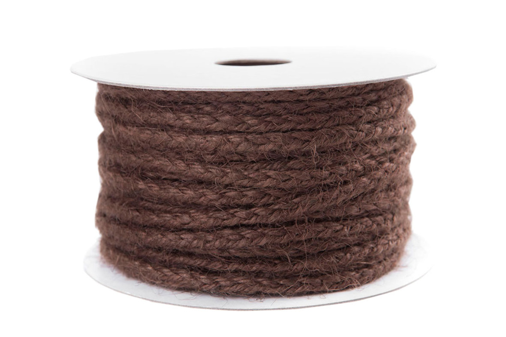 Bånd Jute Flette Brun 3mm - Kjell Nordhagen AS